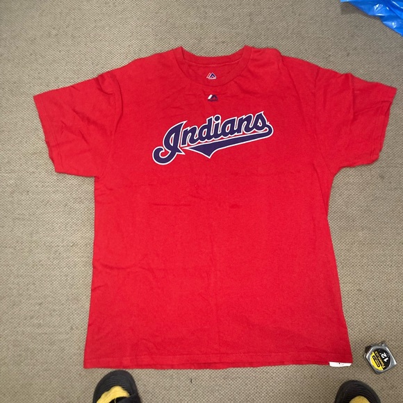 Majestic | Shirts | Vintage Cleveland Indians Throwback Majestic Shirt ...
